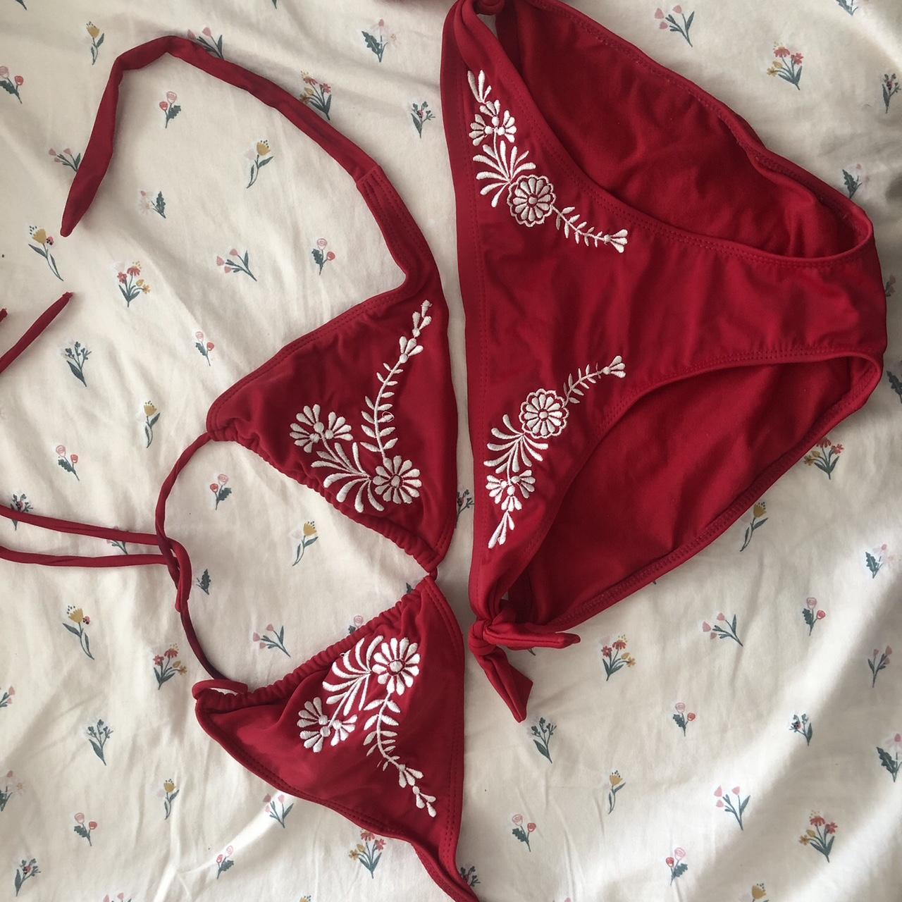 Gap Kids red bikini set - Depop