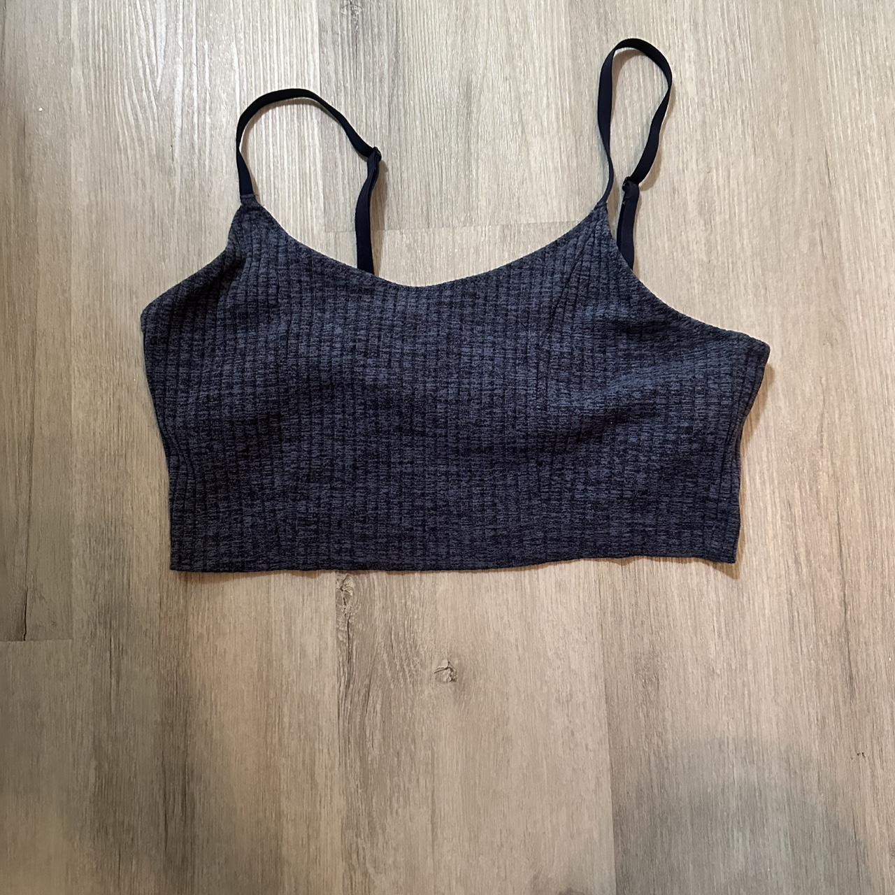 Aerie bralette tank. Super comfy size medium blue... - Depop