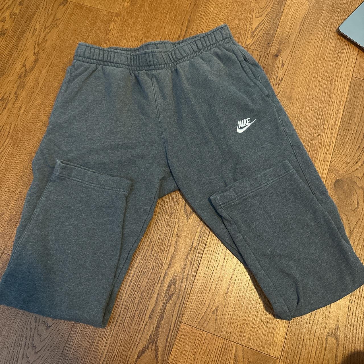 size medium, grey, nike sweatpants. these are the... - Depop