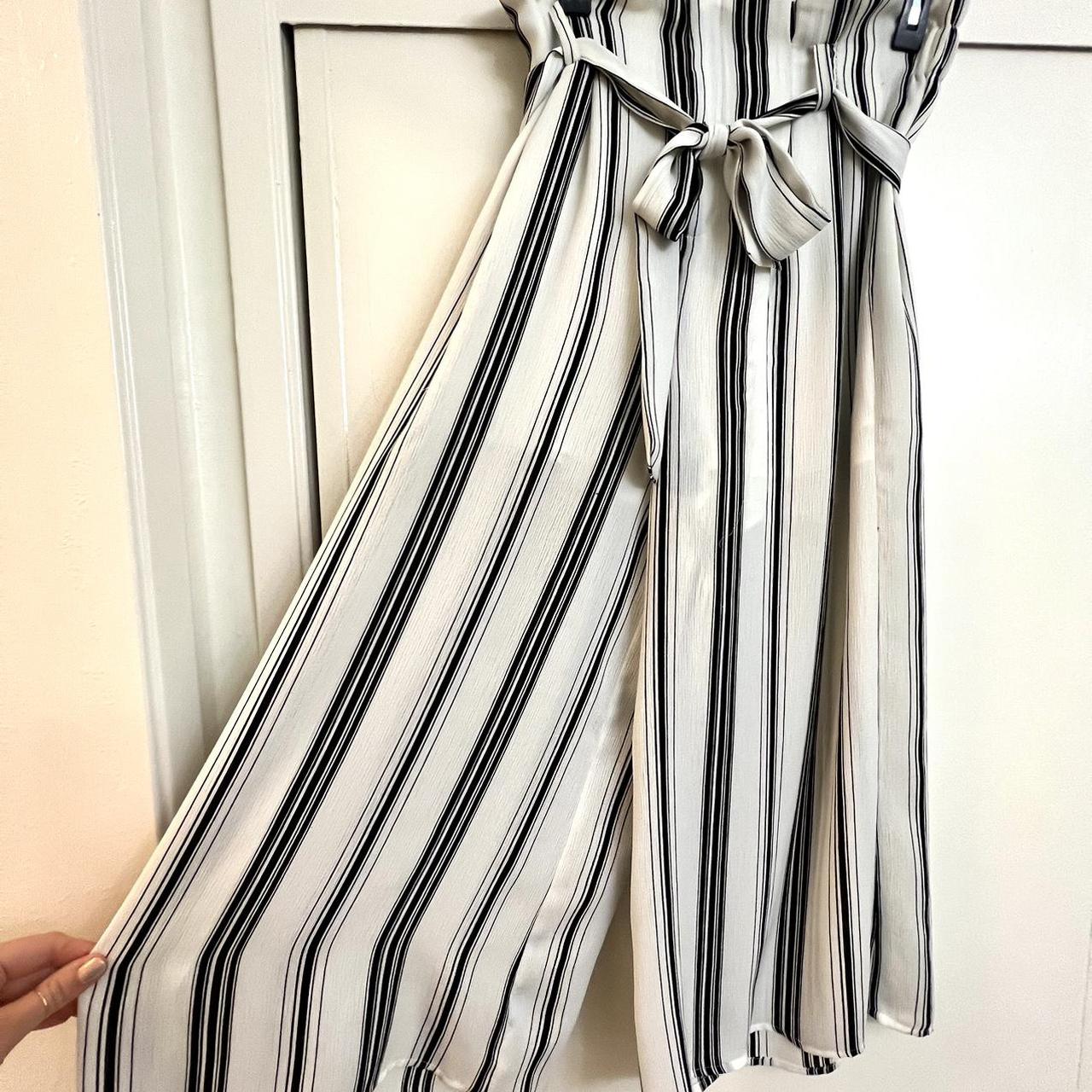 We love a fun pant! Striped wide leg pants with a... - Depop
