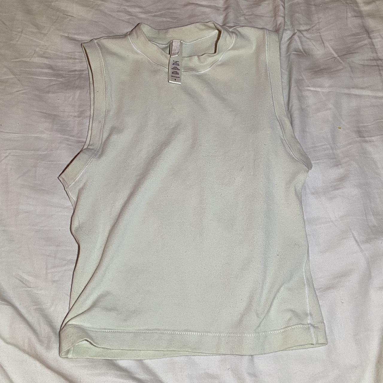 Skims Women's White Vest | Depop