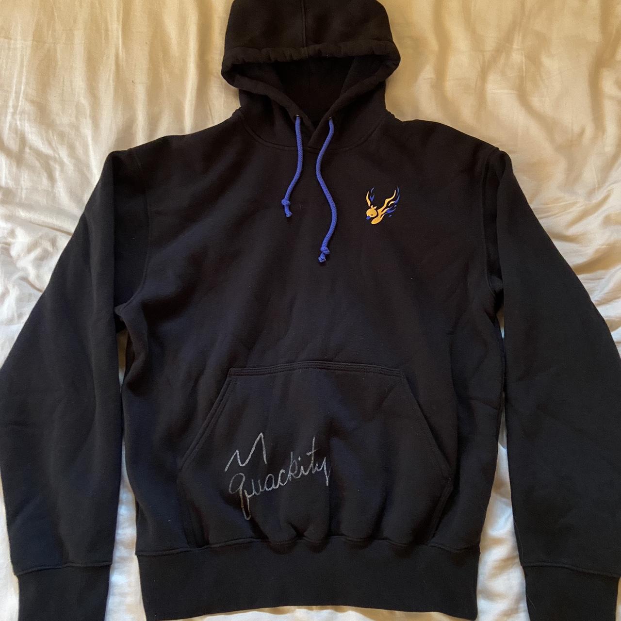 SIGNED blue Quackity phoenix hoodie Authentic merch... - Depop