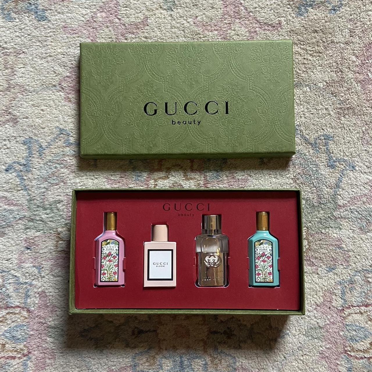Set of 4 Gucci sample perfume bottles with original... - Depop