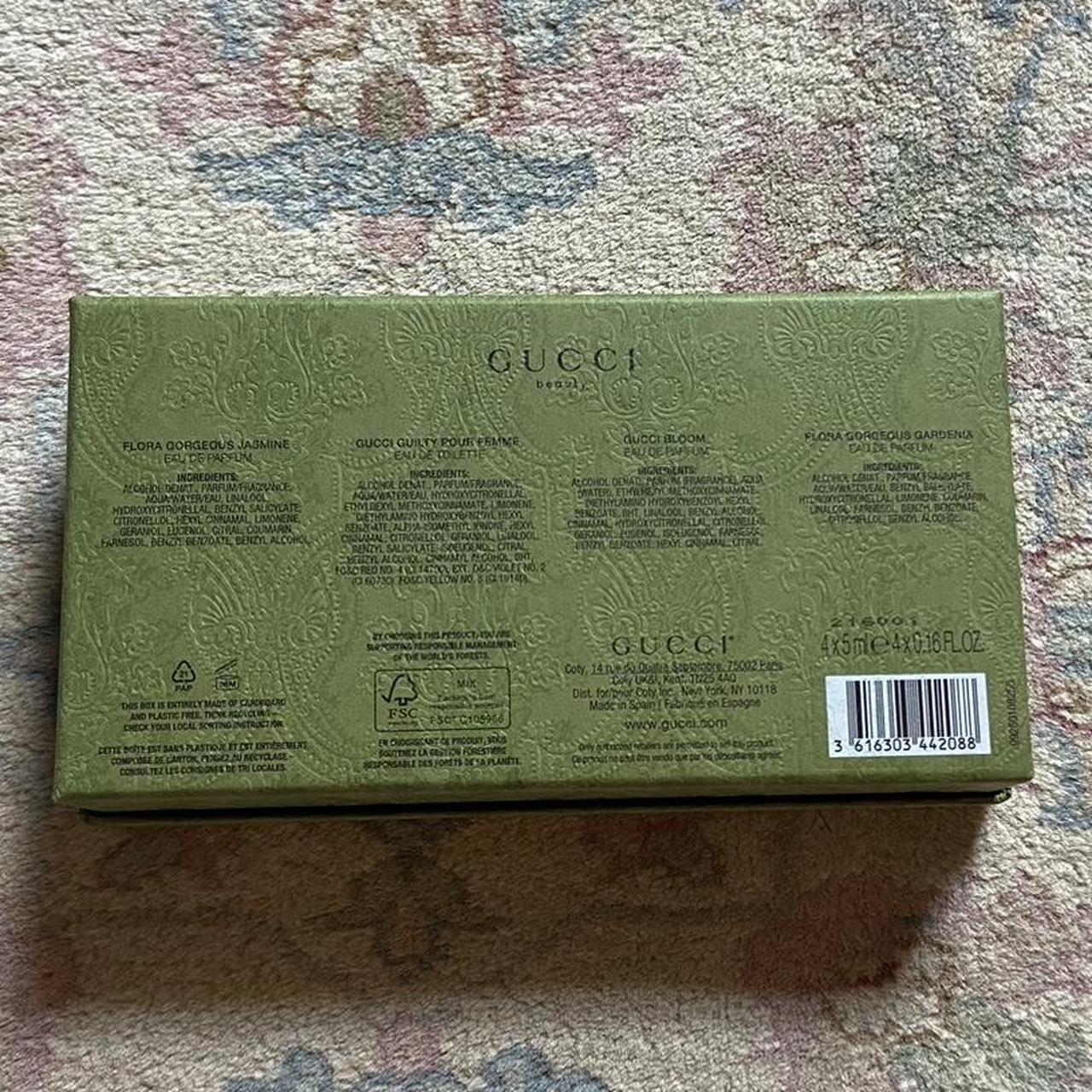 Set of 4 Gucci sample perfume bottles with original... - Depop