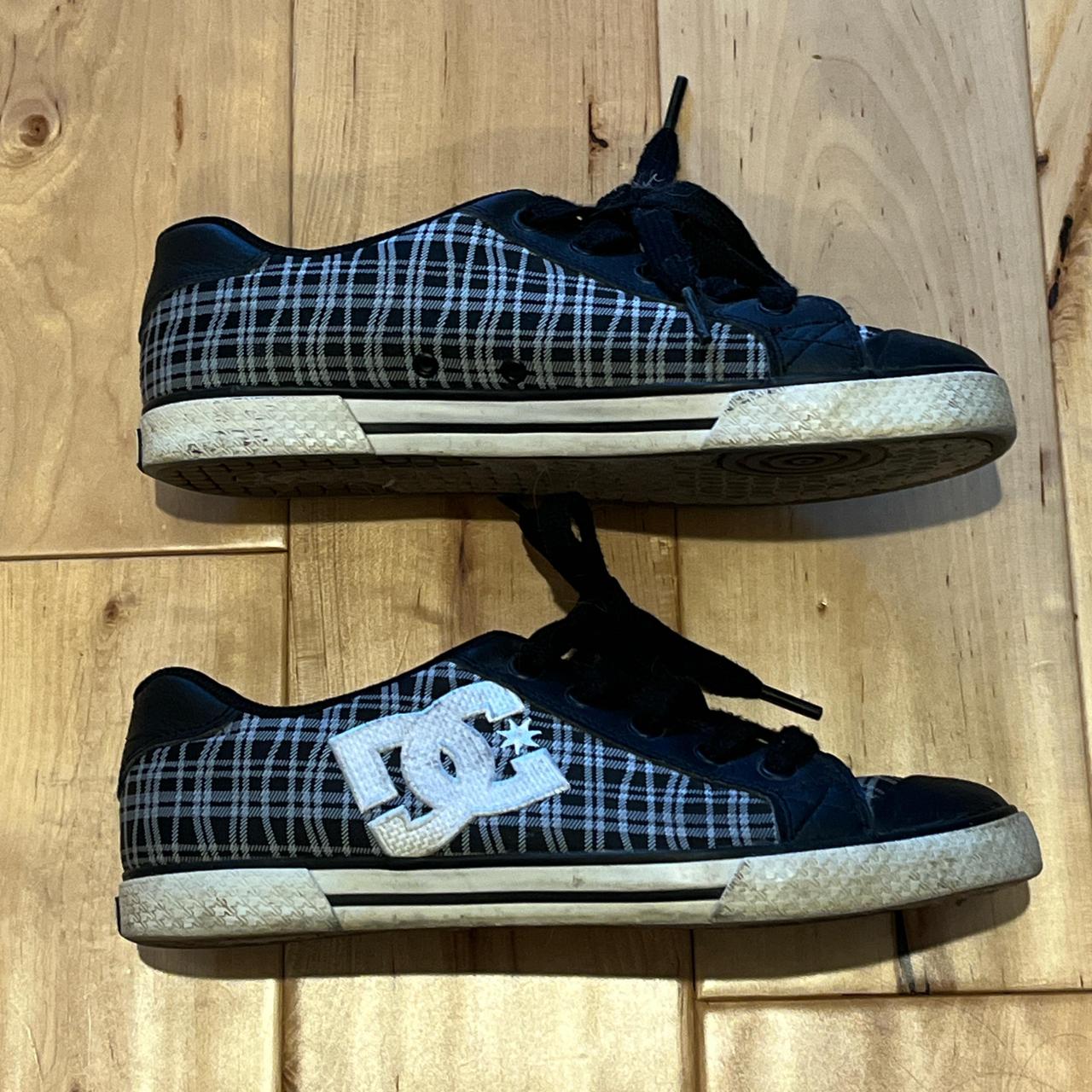 DC plaid sneakers - Depop