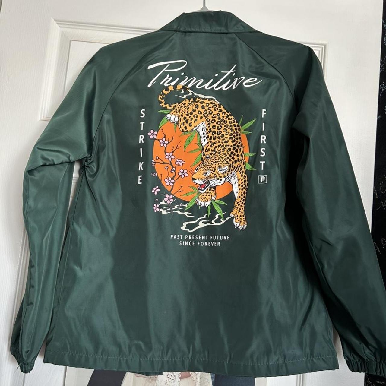 Primitive green jacket. Size Large but fits as a... - Depop