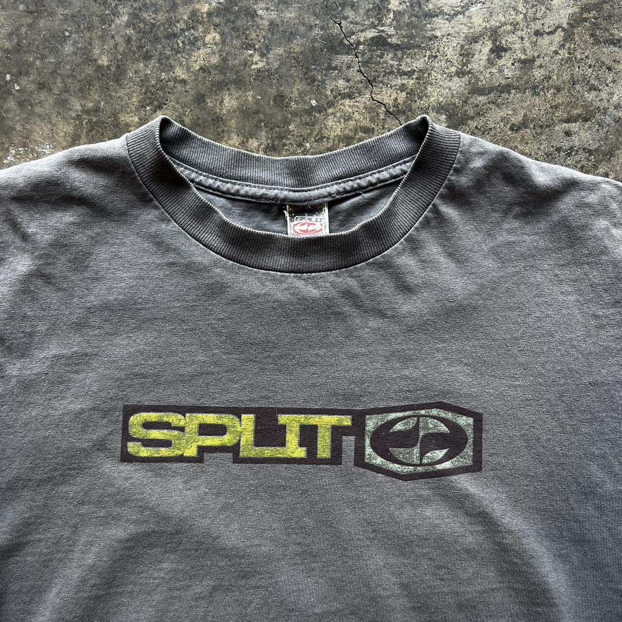 Vintage 90s split skateboards tee -super cool... - Depop