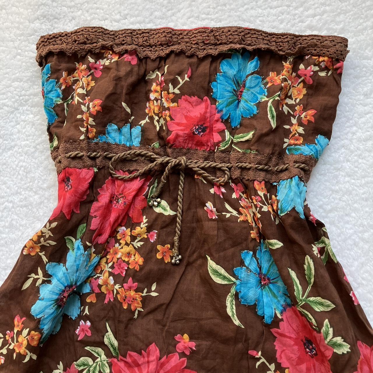 Floral babydoll dress coquette dollette style from... - Depop