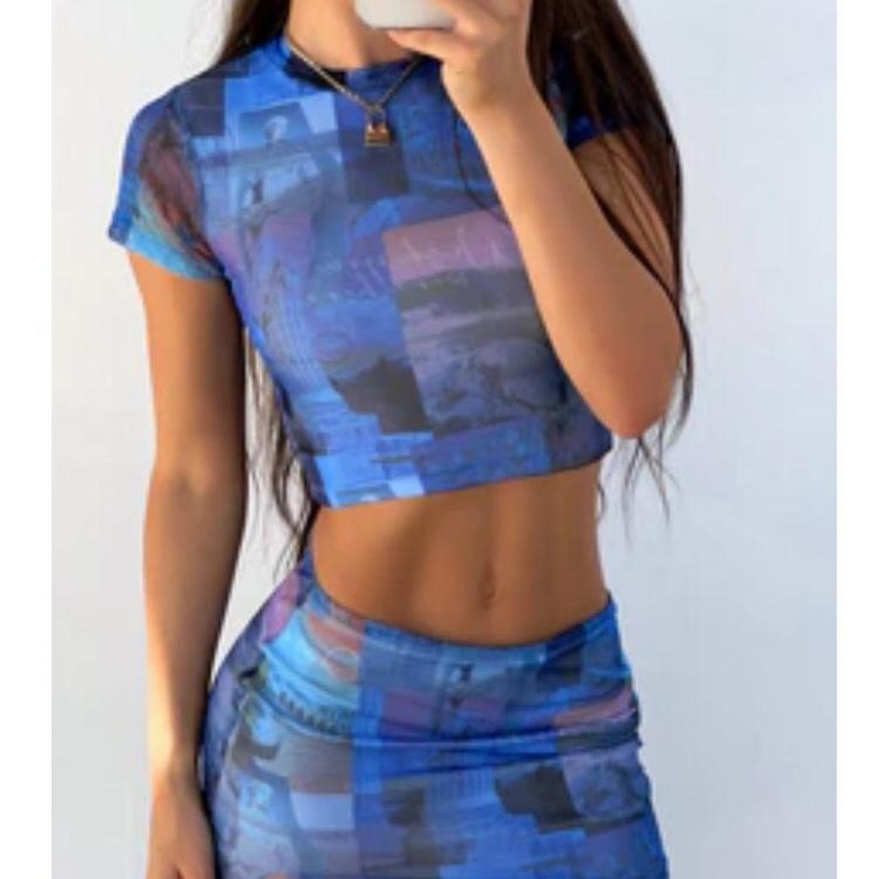 Outcast Clothing Two Piece Set Crop Top And Mini Depop