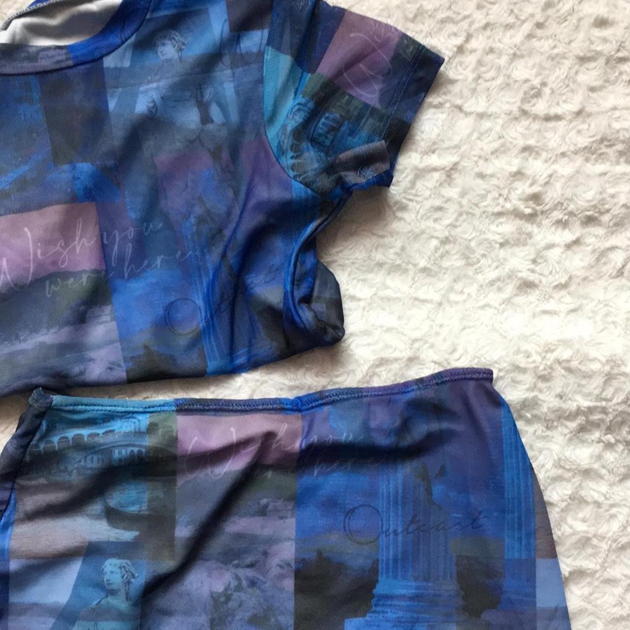 Outcast Clothing Two Piece Set Crop Top And Mini Depop