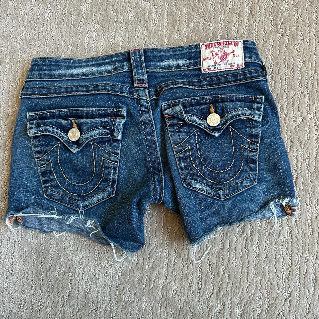 SUPER CUTE TRUE RELIGION SHORTS very flattering on... - Depop