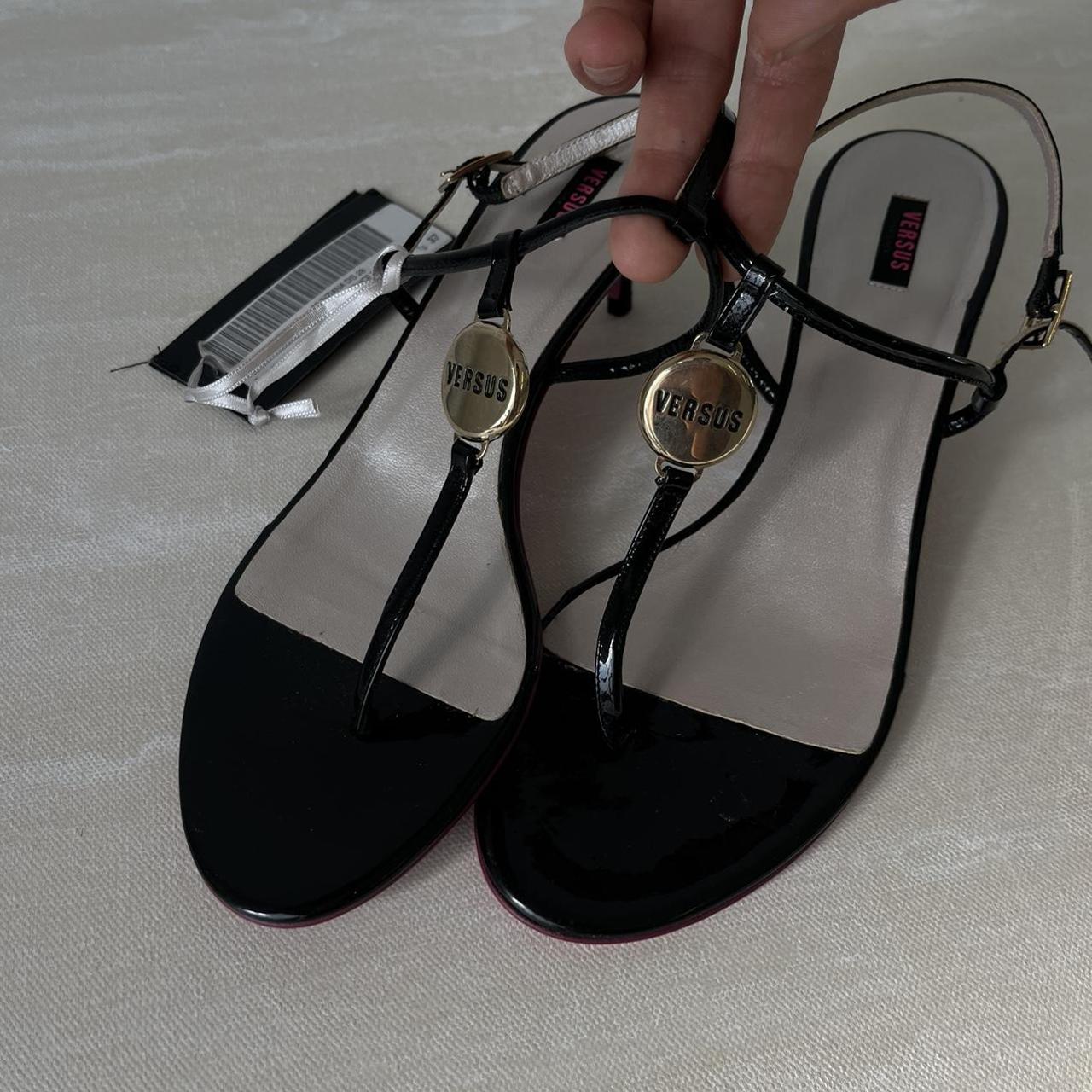 Versus Versace healed sandals Size 37 2inch heal... - Depop