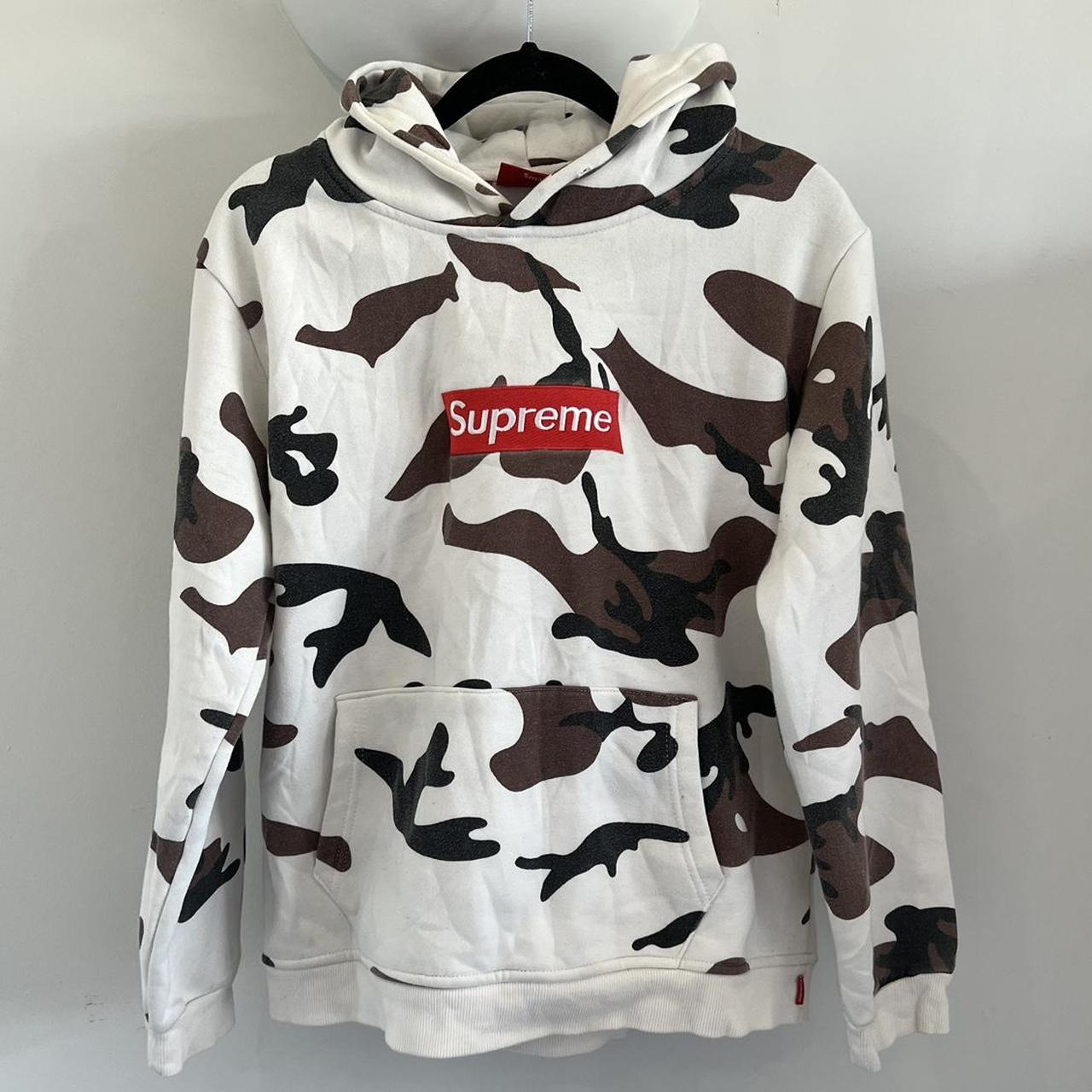 rare 2016 supreme white and brown camo print... - Depop