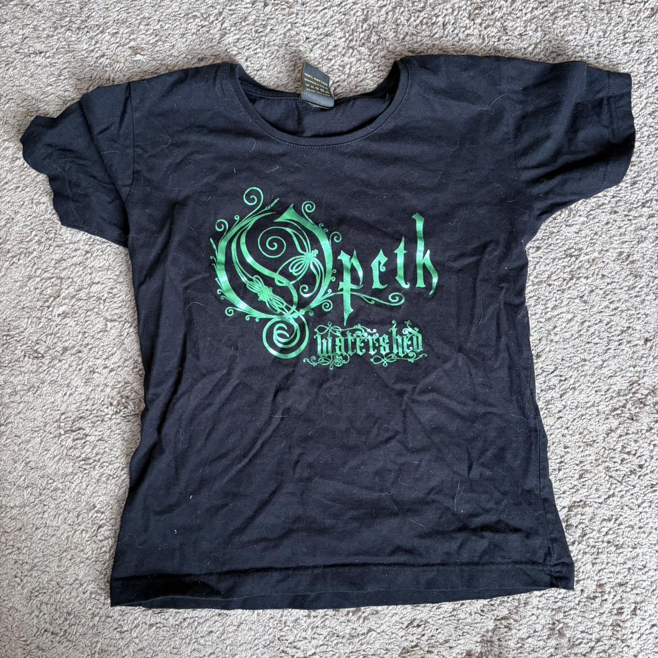 Black and green Opeth band tee #metalhead #bandtee... | Depop