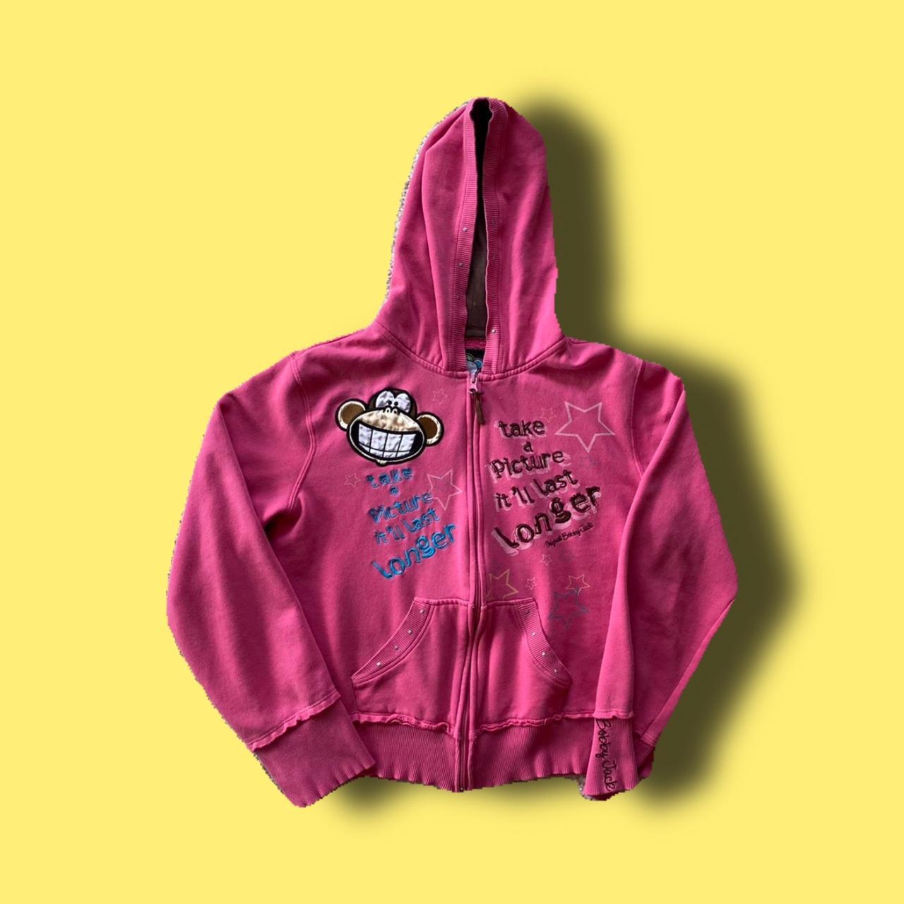 Pink Bobby Jack Zip Up Hoodie🎀 No size but could fit... - Depop