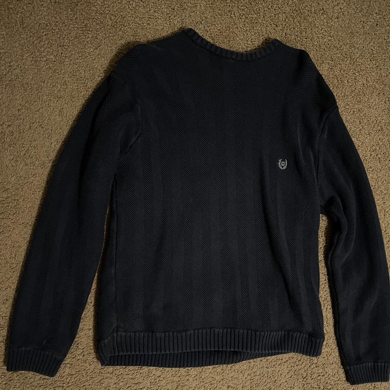 Navy blue chaps sweater... - Depop