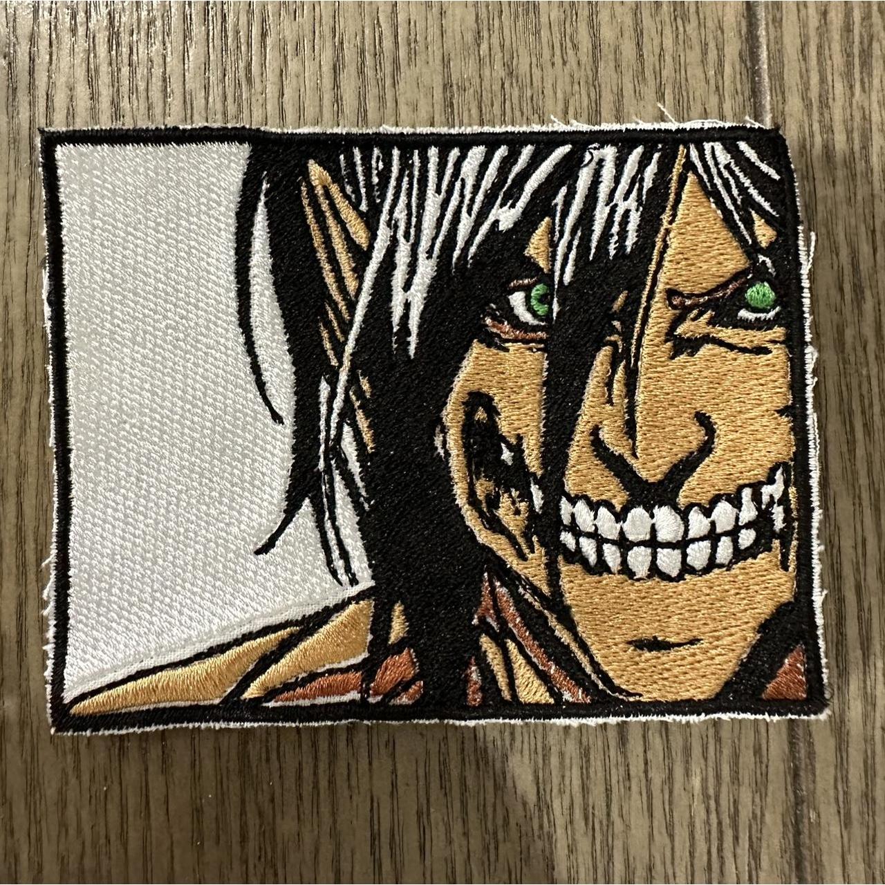 -eren yeager sew on patch. -roughly 3 to 4 inches... - Depop