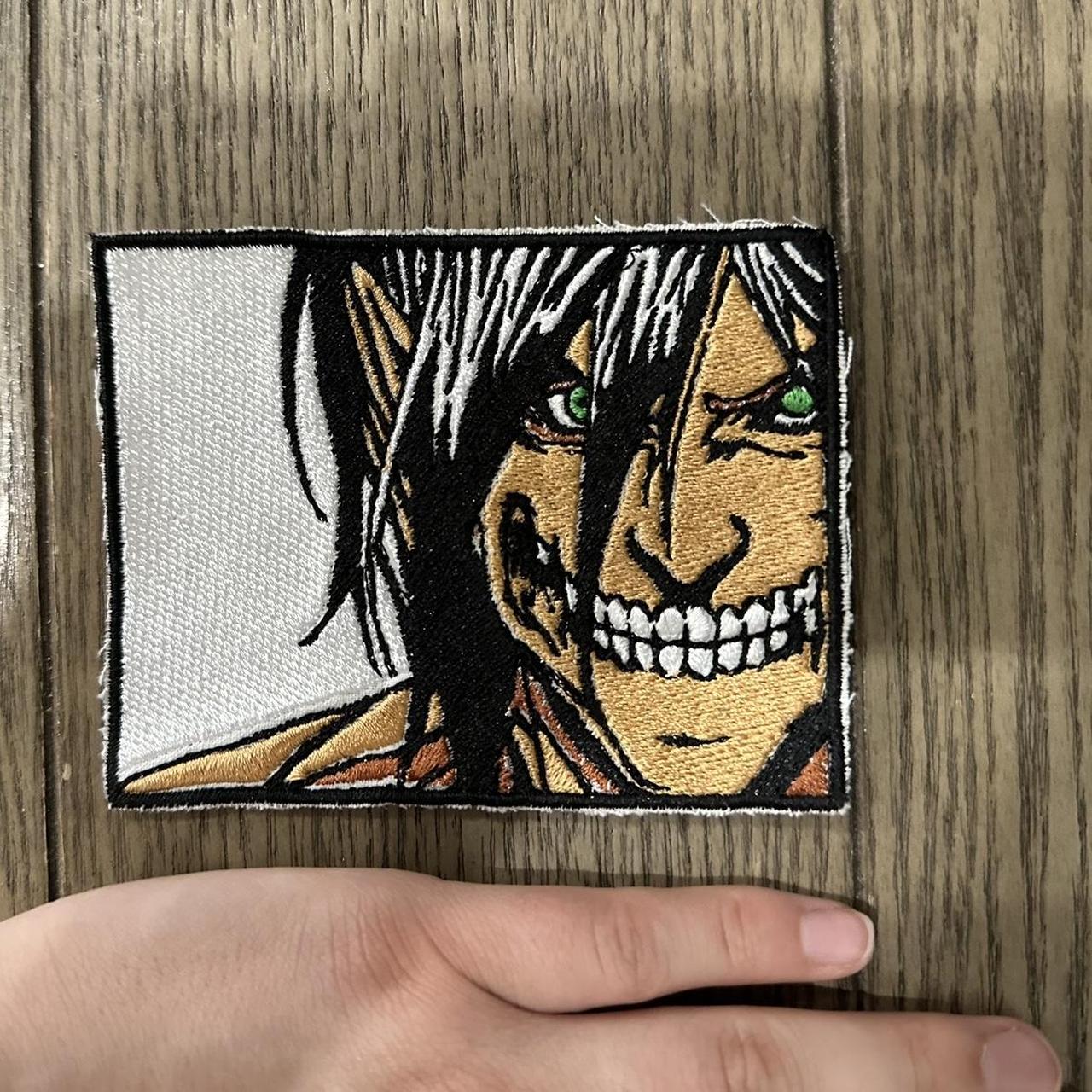 -eren yeager sew on patch. -roughly 3 to 4 inches... - Depop