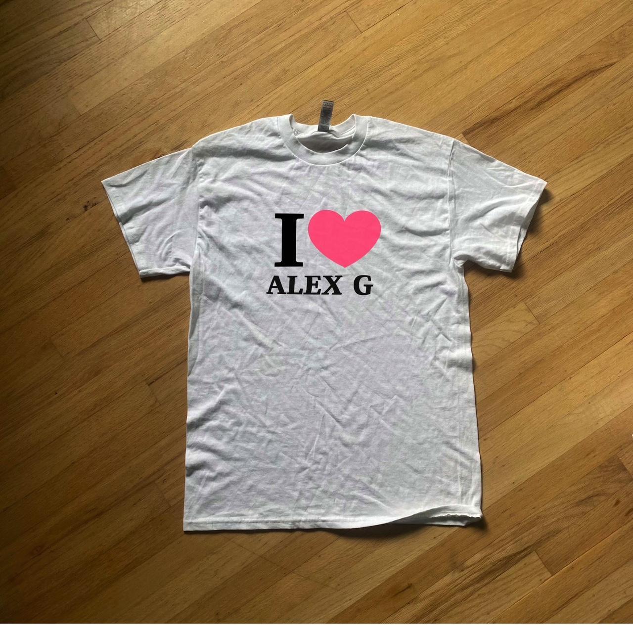 I heart Alex g tee, made to order, can do other... - Depop
