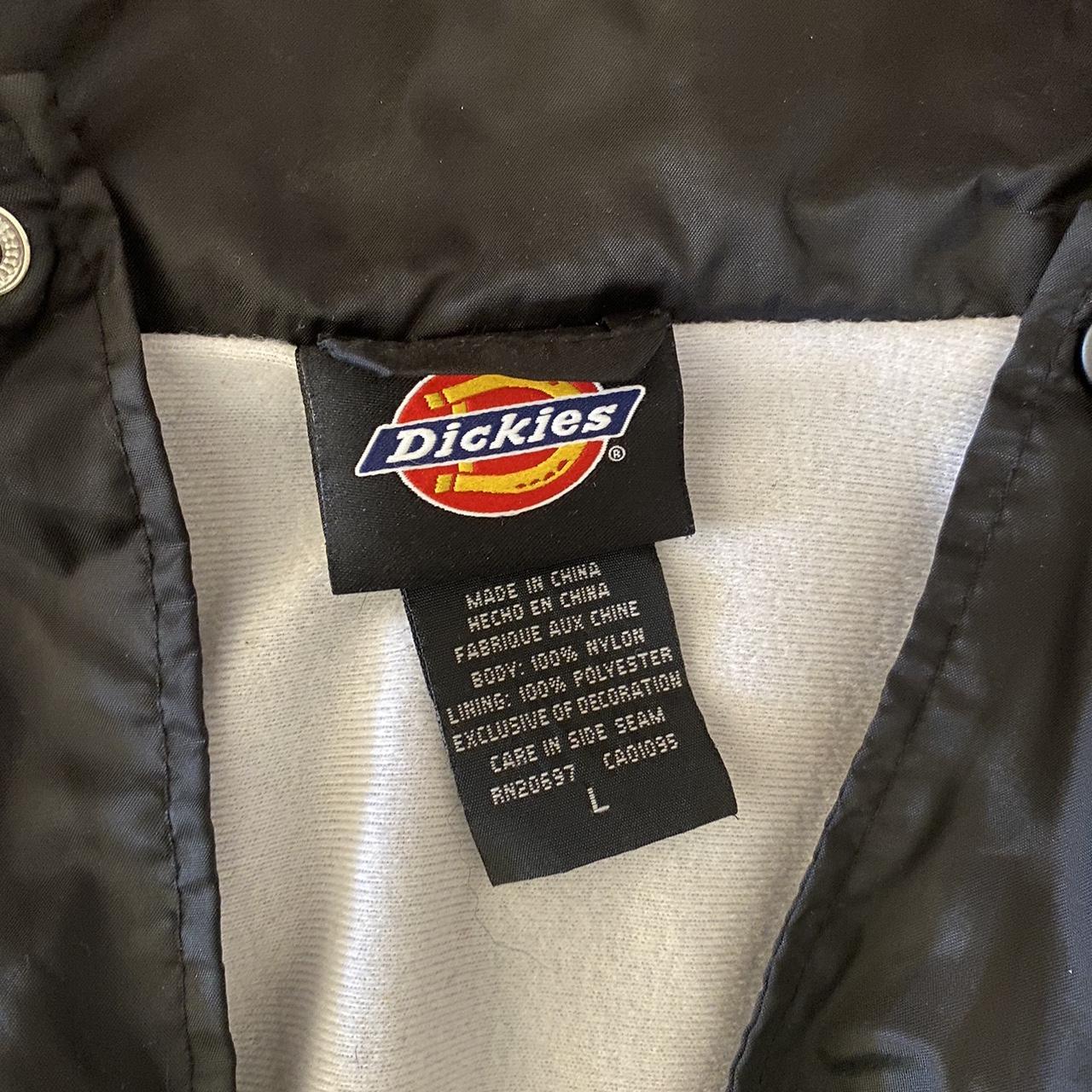 Dickies' Snap Front Nylon Jacket. drawstring bottom... - Depop