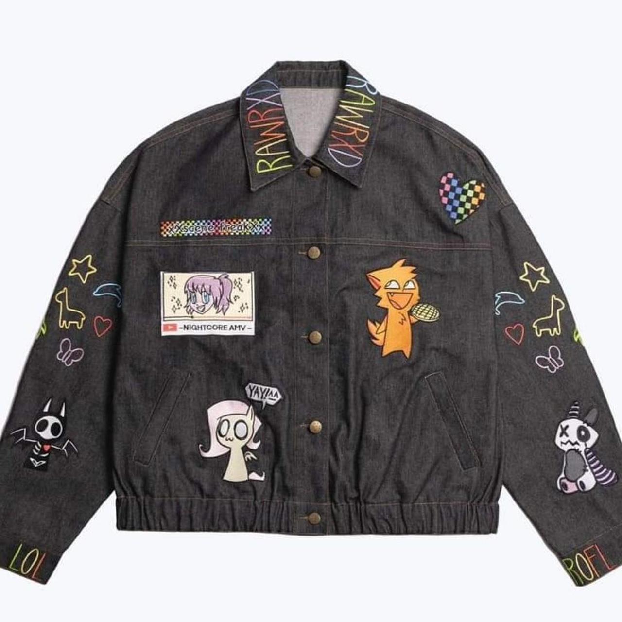 IZZZYZZZ CRINGE JACKET 2XL Never worn! #scene #emo... - Depop