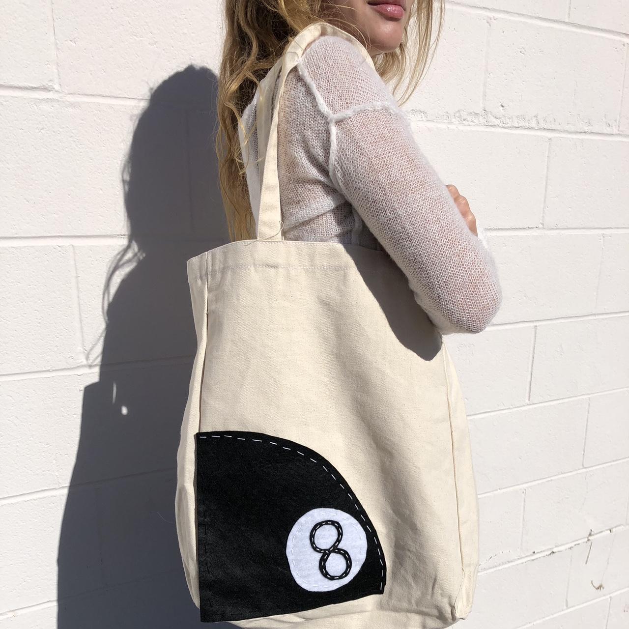 8 Ball Tote Bag -inside there is a large dividing... - Depop