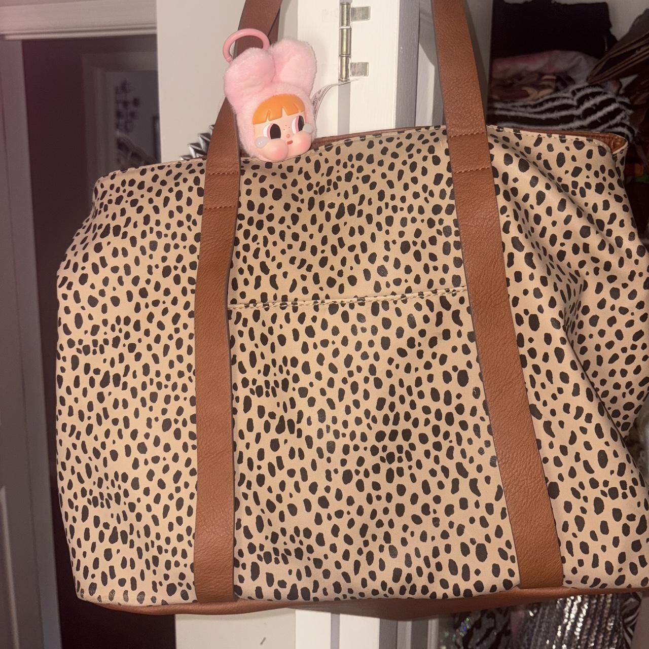 Cheetah purse with labubu | Depop