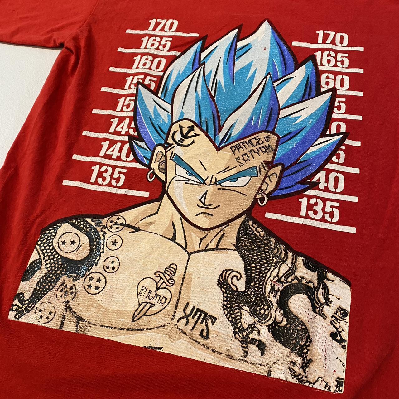 Modern Red Dragon Ball Z Vegeta t-shirt #DragonBallZ... | Depop