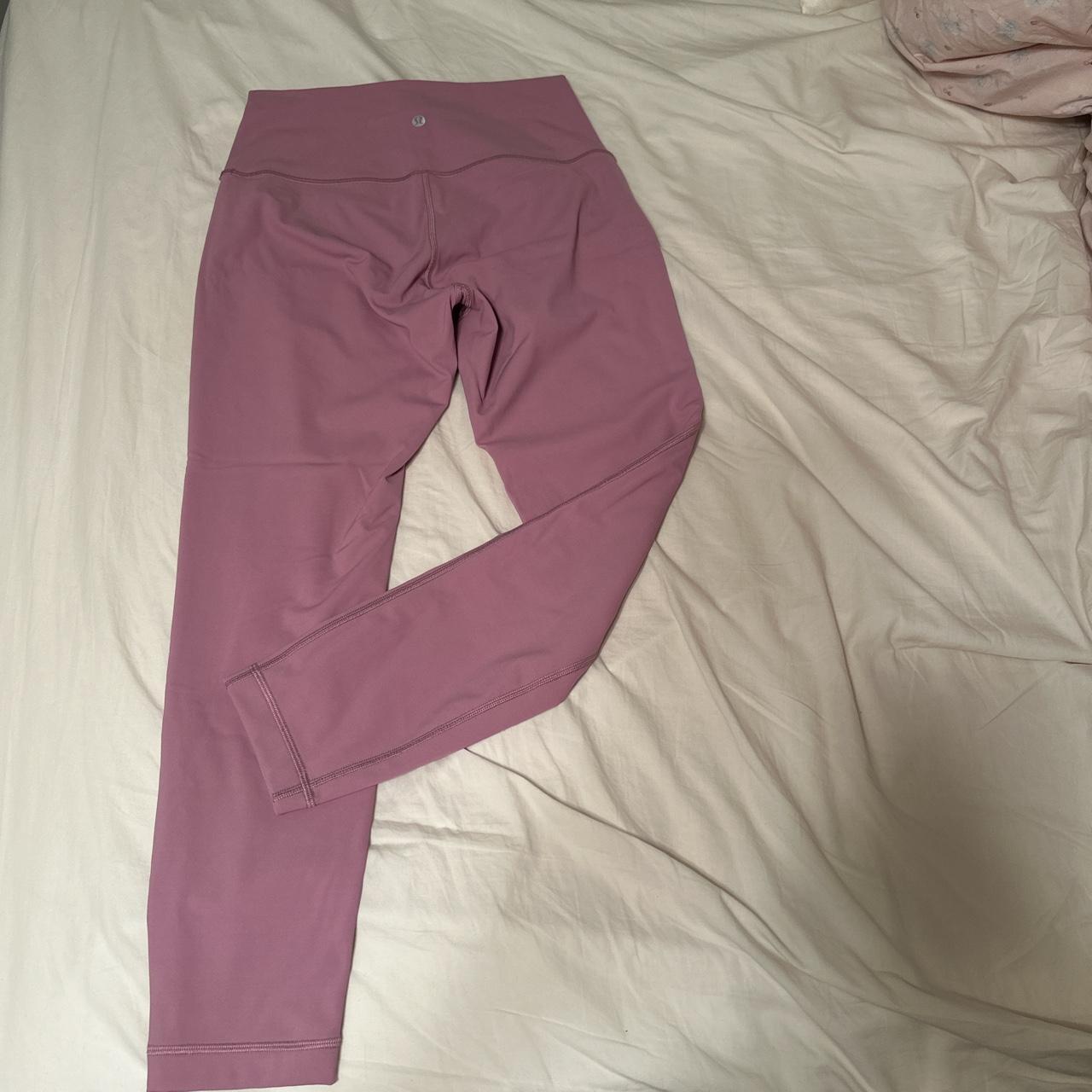 Lululemon pink 7/8 leggings. Women’s size 8. Worn... - Depop