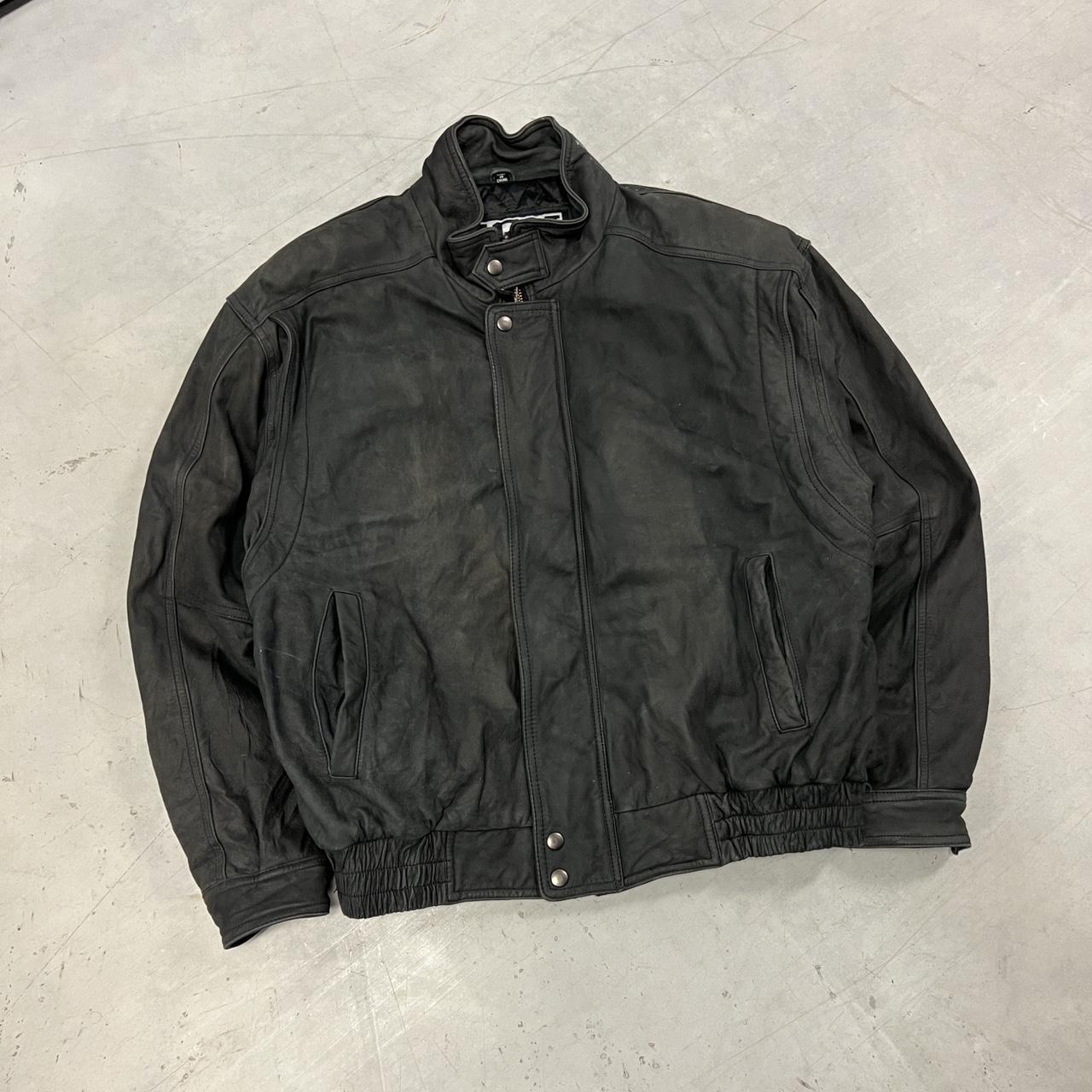 Vintage 90s Type A-2 Leather Jacket Unlucky... - Depop