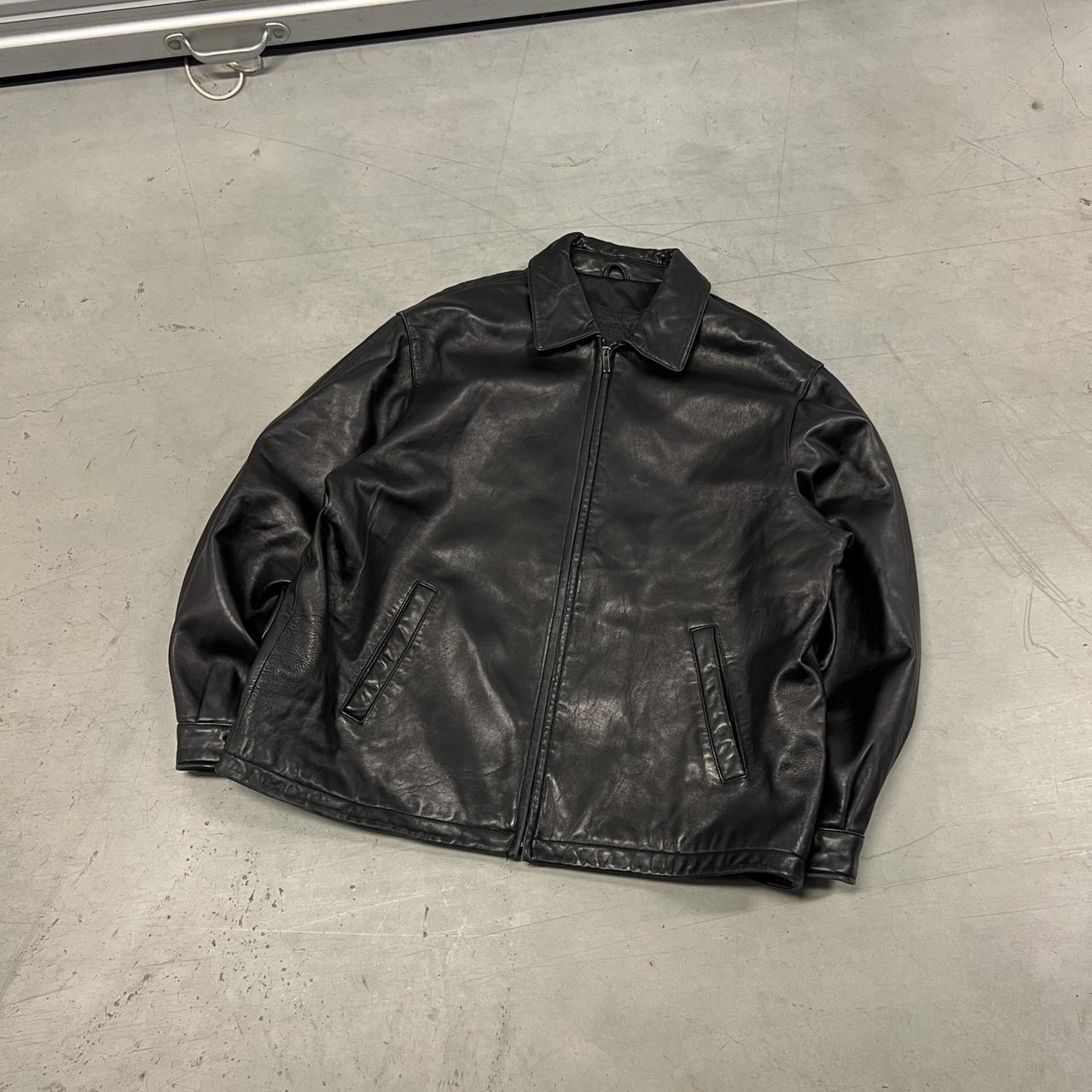 Vintage 90s Type A-2 Leather Jacket Unlucky Vintage... - Depop