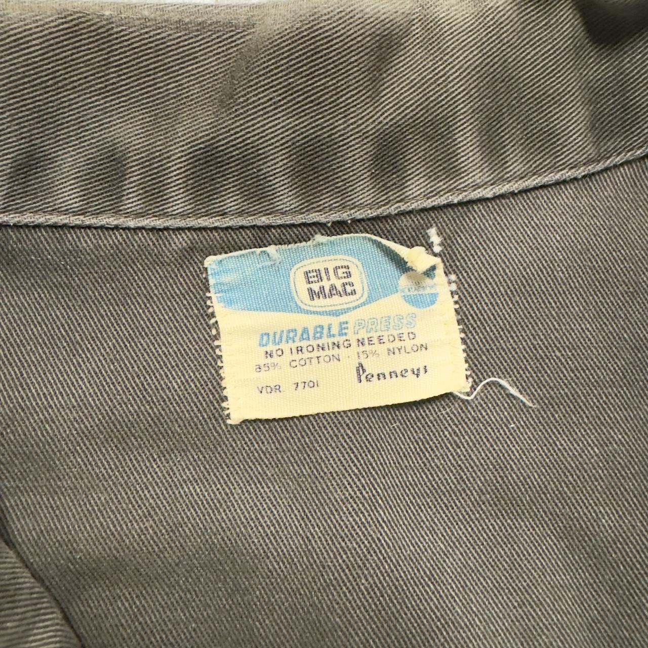 Vintage 60s 70s Big Mac Button Up Work Shirt... - Depop