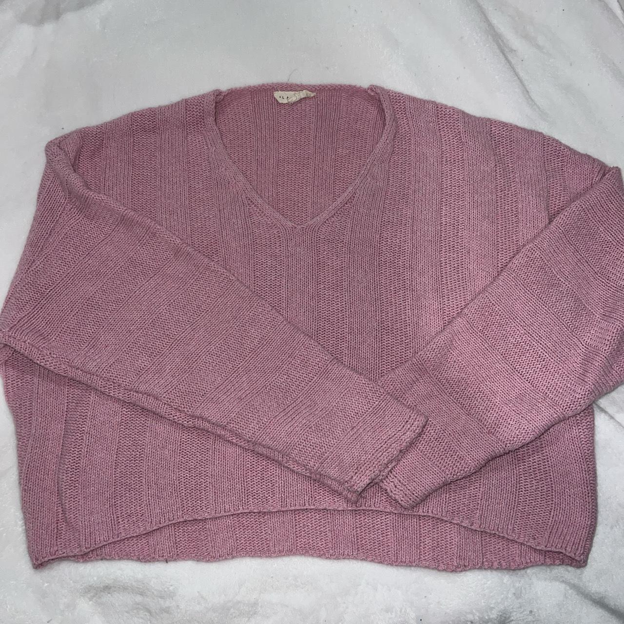 Pacsun pink sweater #sweater #pink #xs - Depop