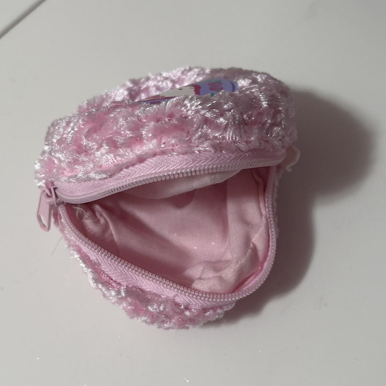 hello kitty pink furry coin pouch -2001 sanrio... - Depop