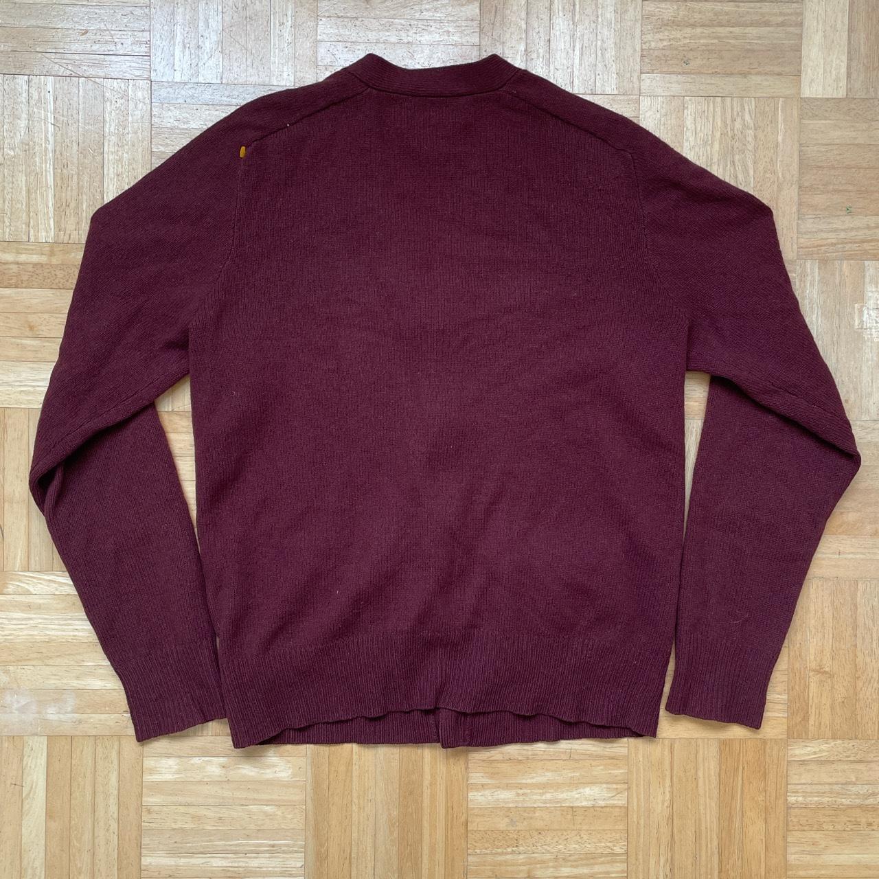 Ralph Lauren Rugby Wool cardigan features suede... - Depop