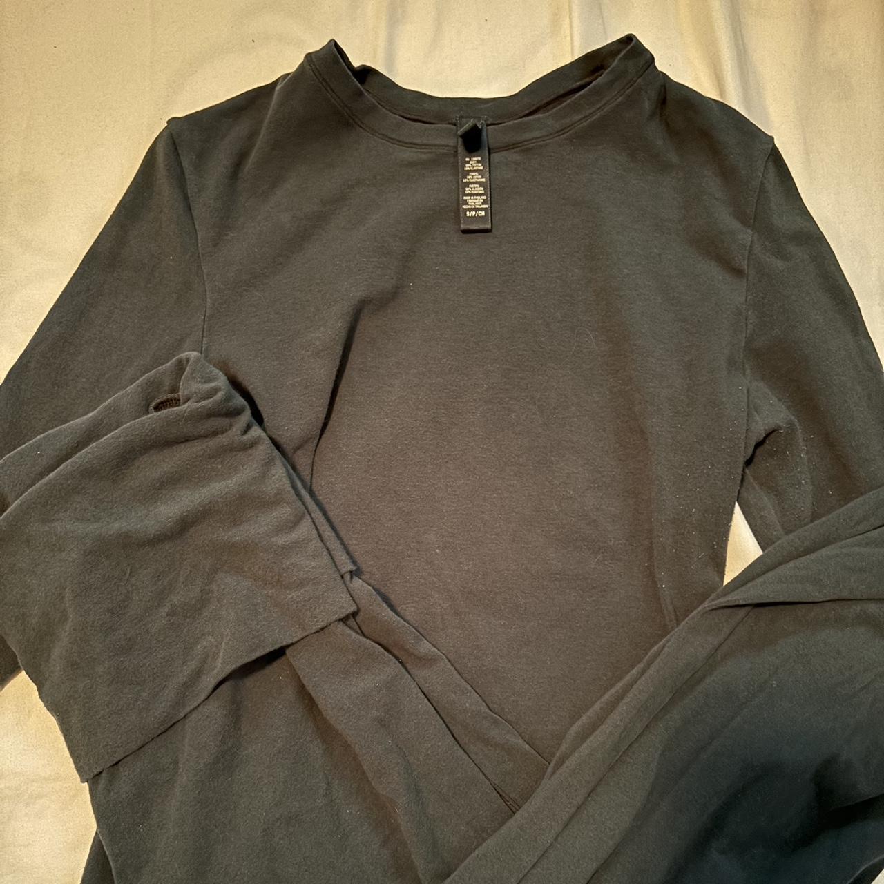 Skims green cotton jersey set Top small Flair... - Depop