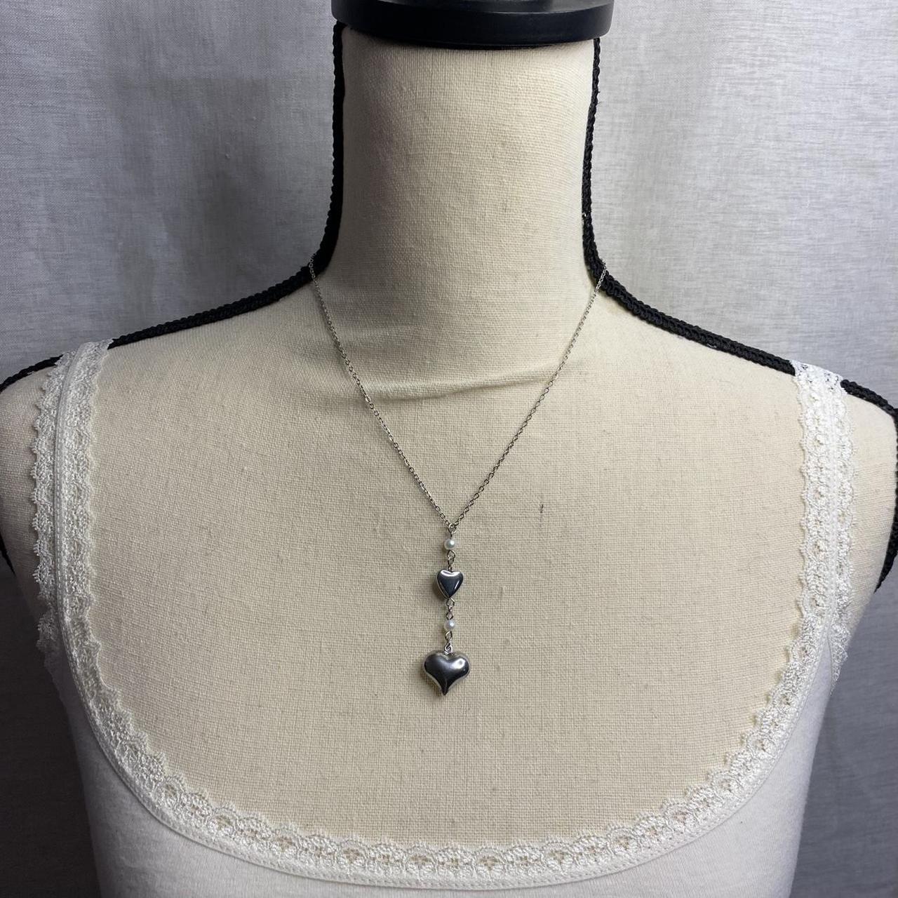 Beautiful handmade sliver charm with tiny pearl... - Depop
