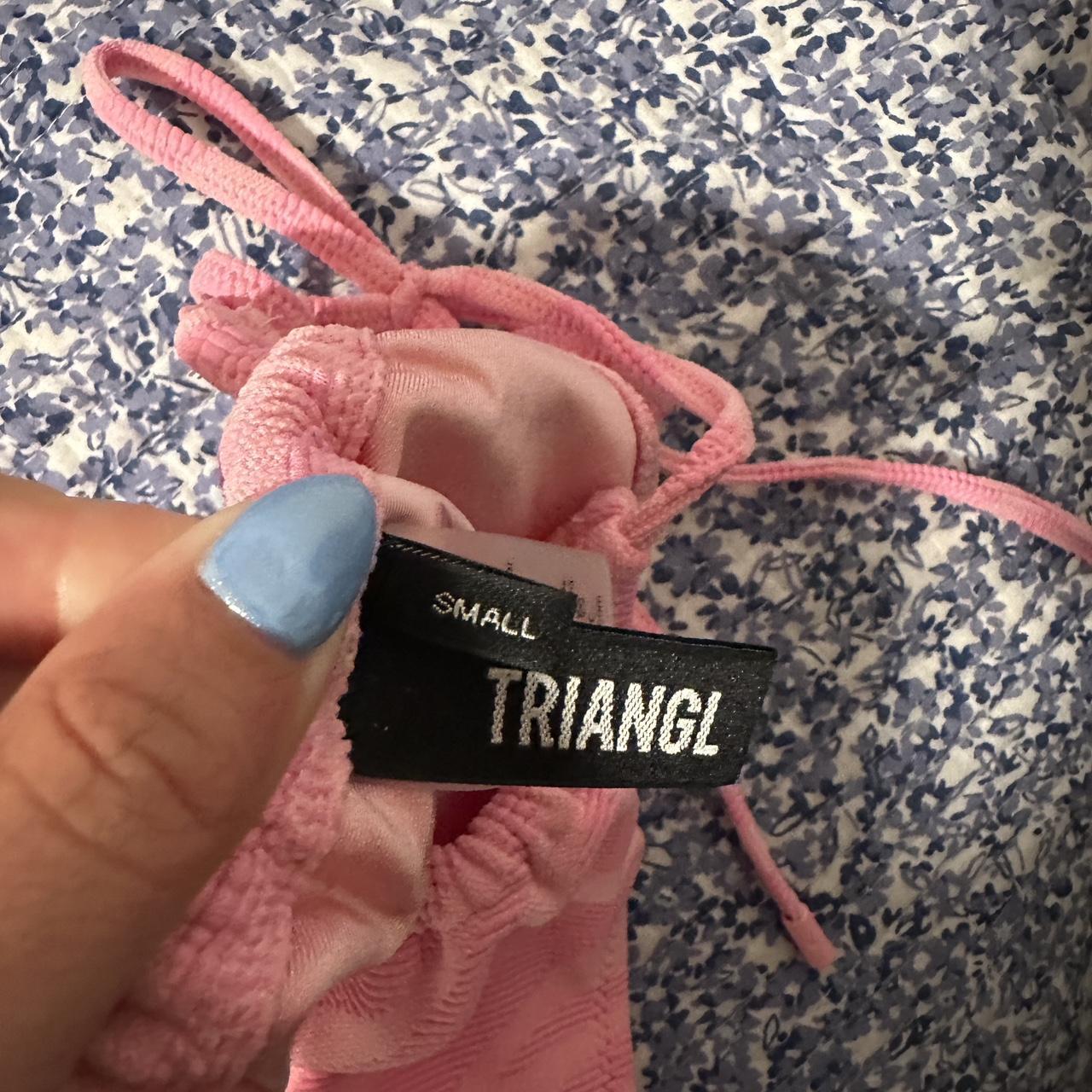 Triangl Women's Pink Swimsuit-one-piece | Depop