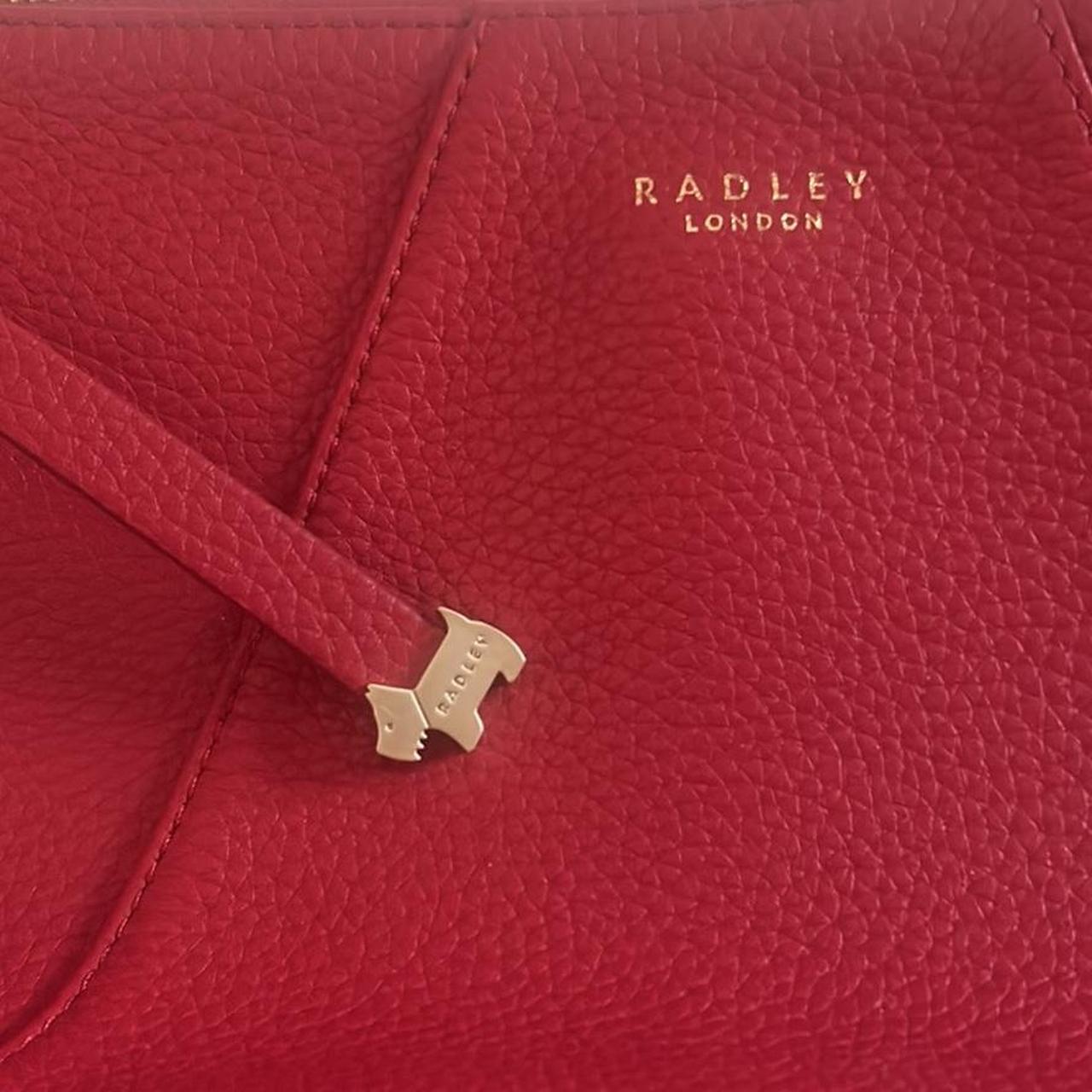 deep cherry red radley london purse 12 x 6 48 in... - Depop