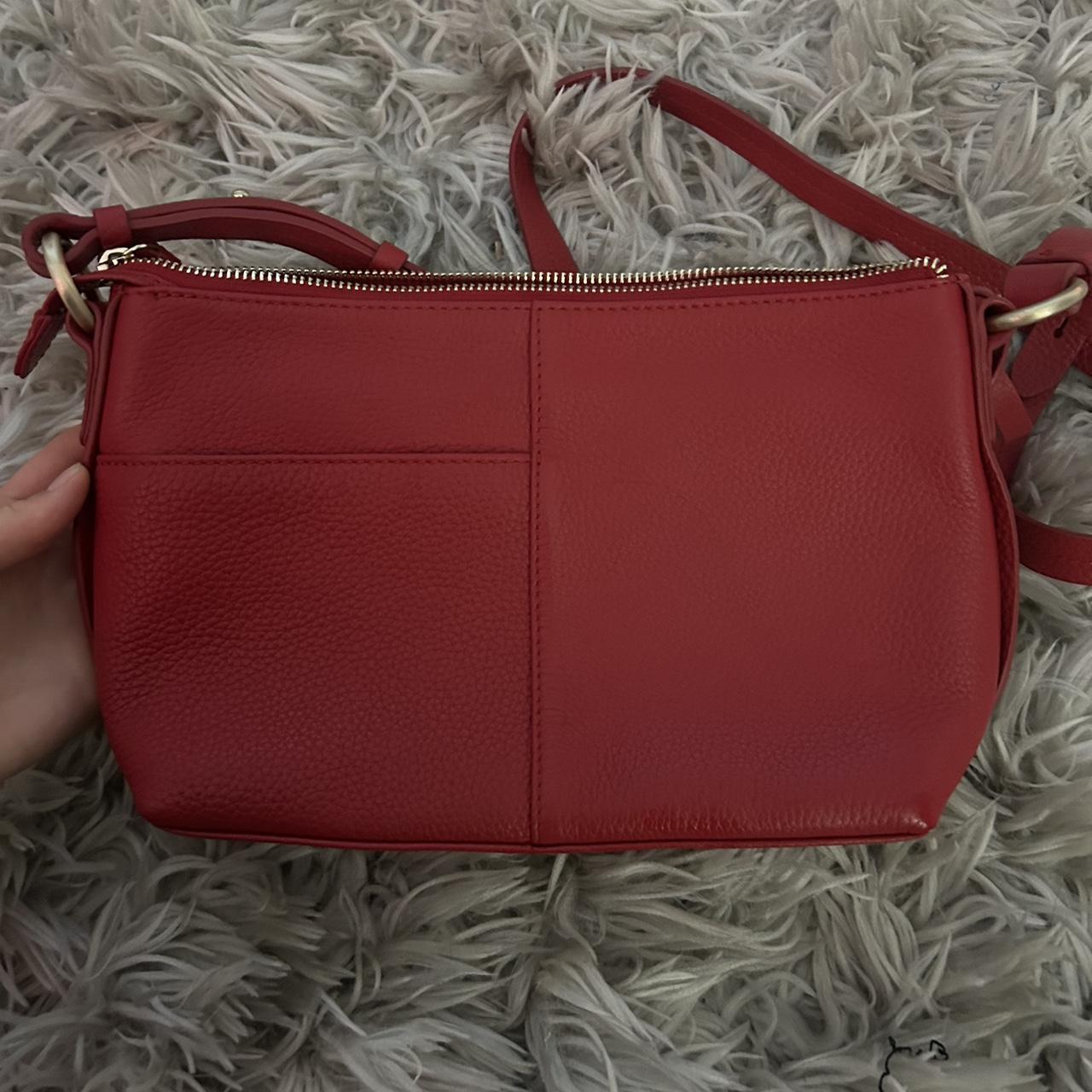 deep cherry red radley london purse 12 x 6 48 in... - Depop