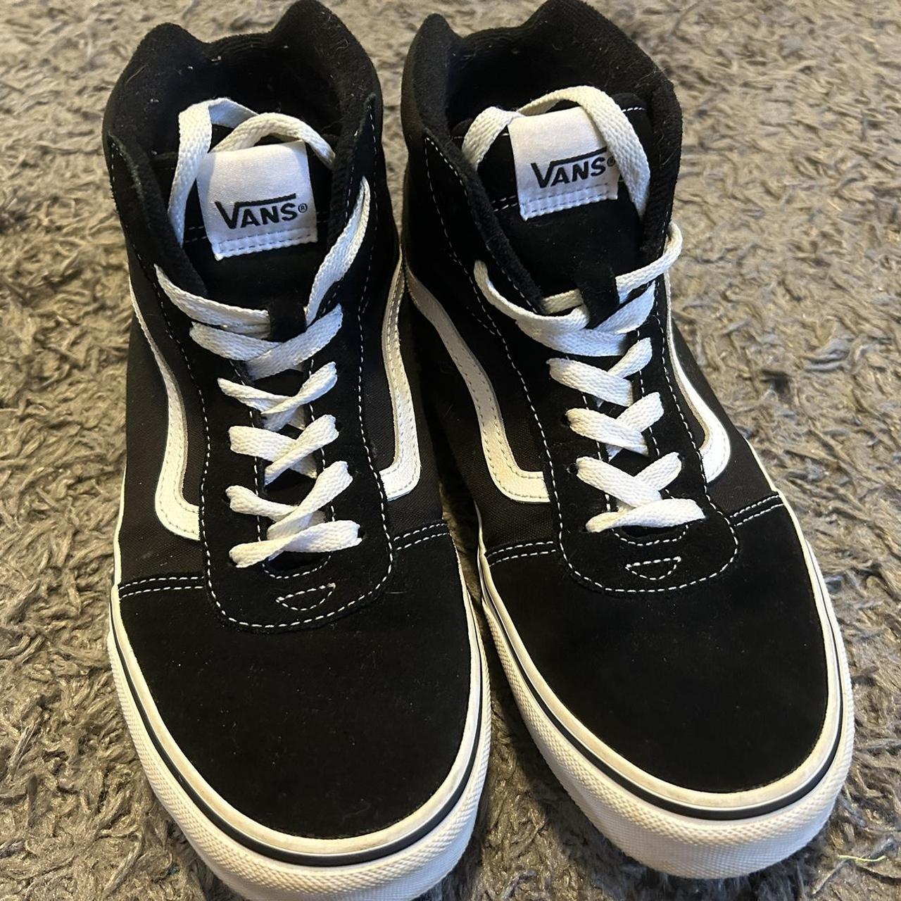 VANS size 7 MENS high top black vans 🥰 #vans #shoes... - Depop