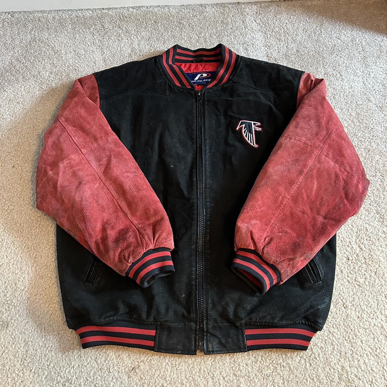 Vintage Atlanta falcons varsity jacket Size medium... - Depop