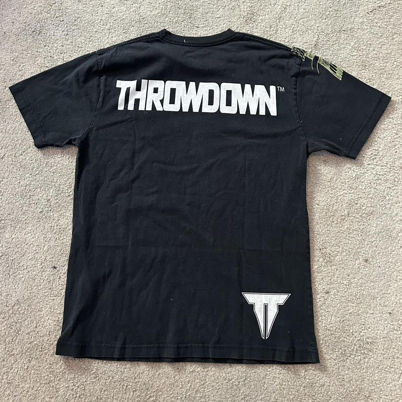 Y2K Throwdown skull Tapout style shirt Insane... - Depop