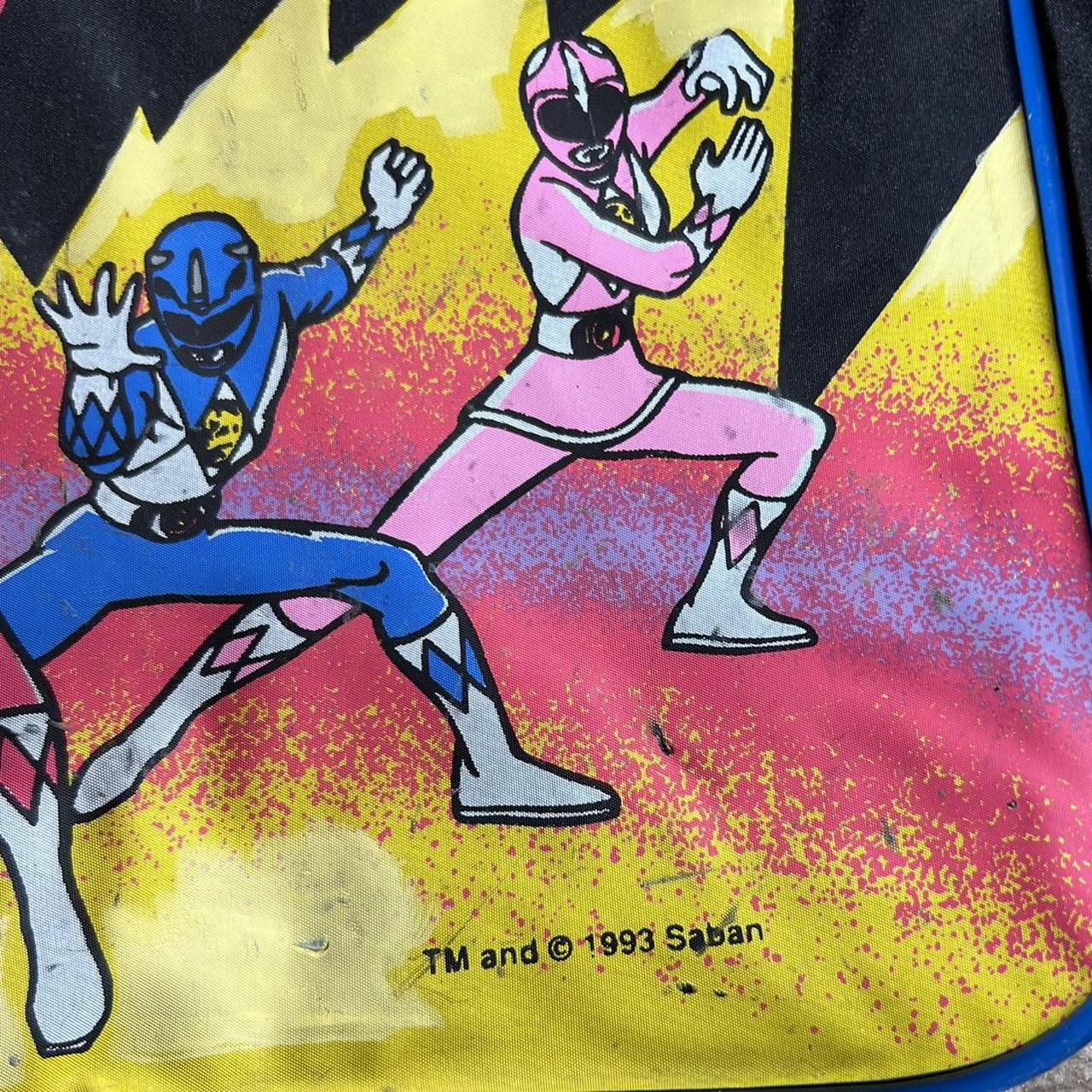 Vintage 90s Power Rangers Bookbag Dated 1993 Insane... - Depop