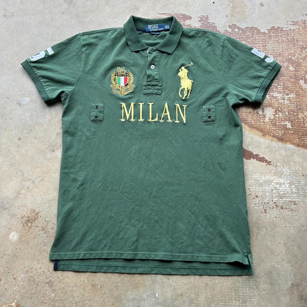 Y2K Chief Keef Milan Polo Ralph Lauren shirt INSANE... - Depop