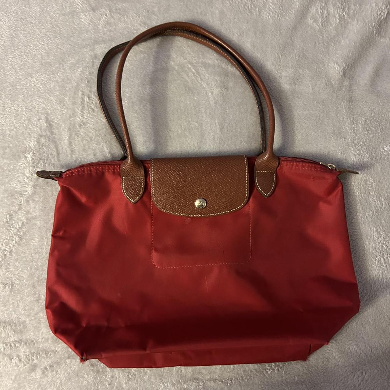 Longchamp Designer bag color red. #longchamp #purse... - Depop