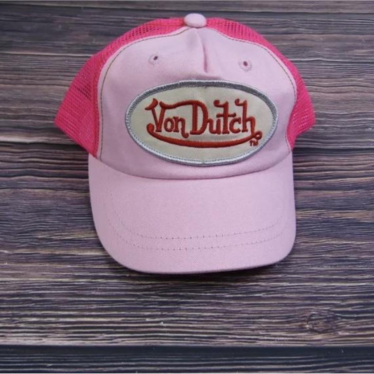 Cutest pink y2k original von Dutch trucker hat... - Depop
