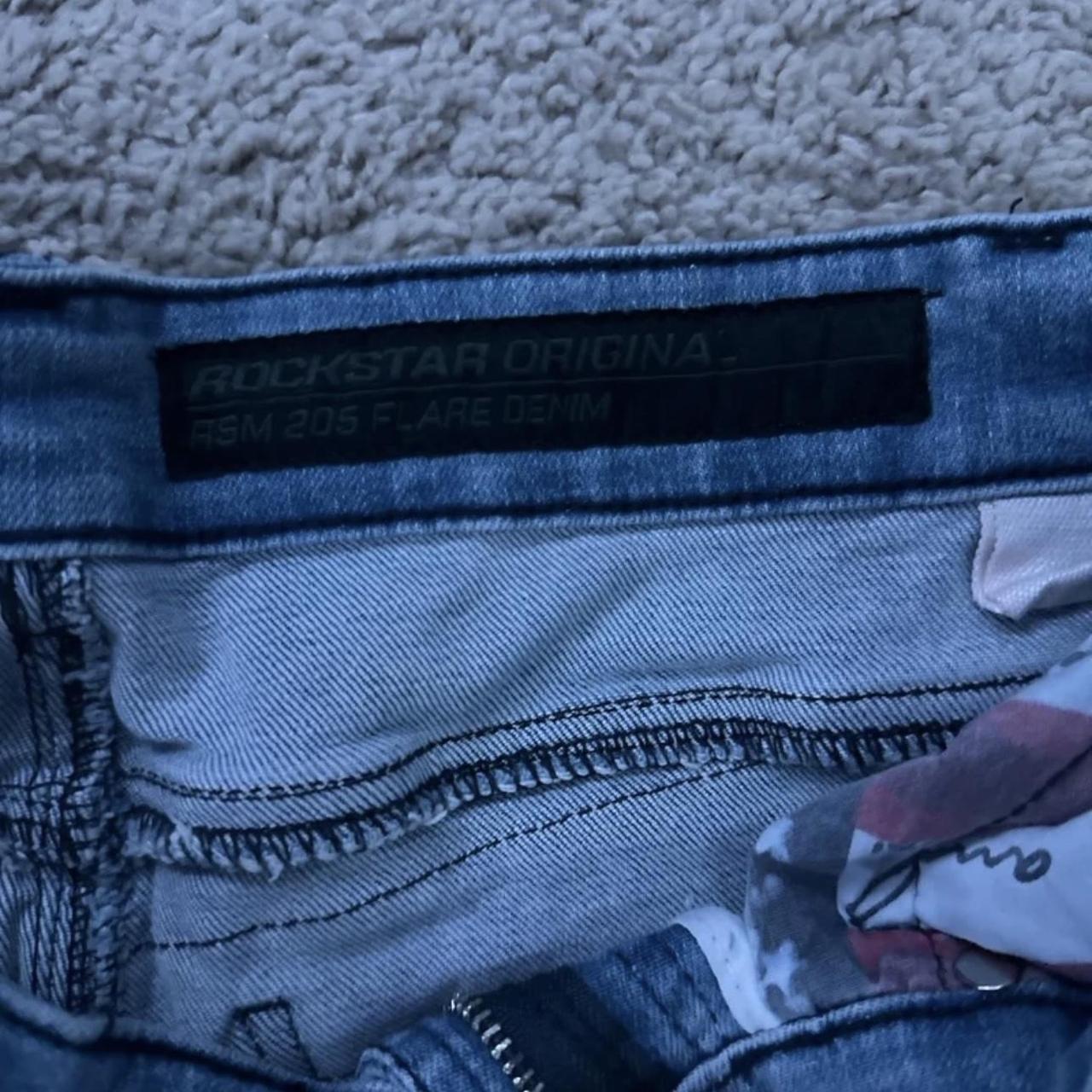 Stacked jeans from RockStar orginal for 55, Size 30... - Depop