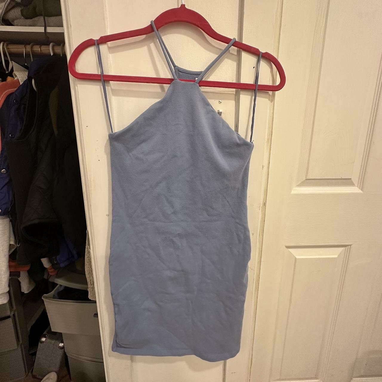 Baby blue Zara dress - Depop