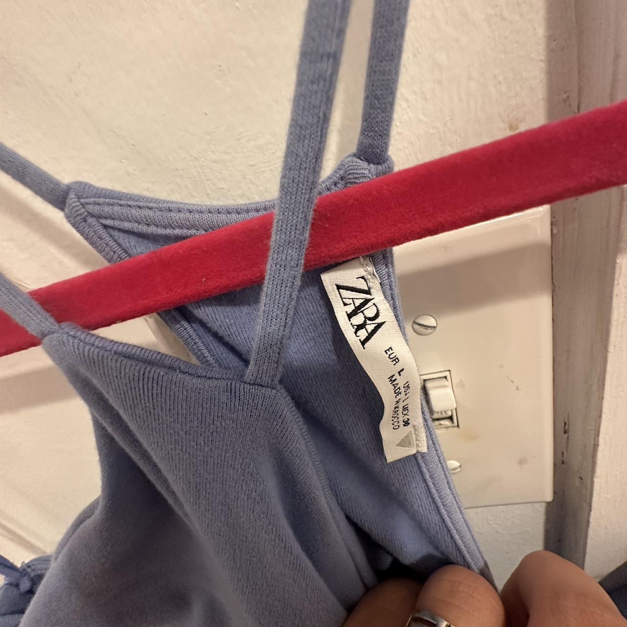 Baby blue Zara dress - Depop